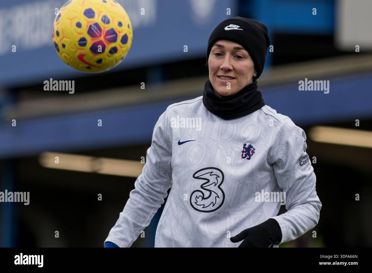 London, UK. 11th Jan 2026. Lucy Bronze of Chelsea FC Women before the ...