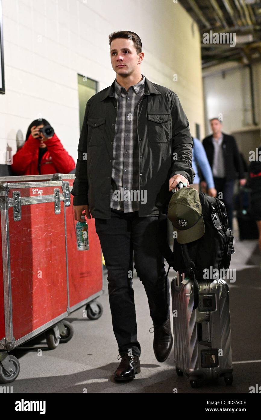 San Francisco 49ers quarterback Brock Purdy arrives at Lincoln ...