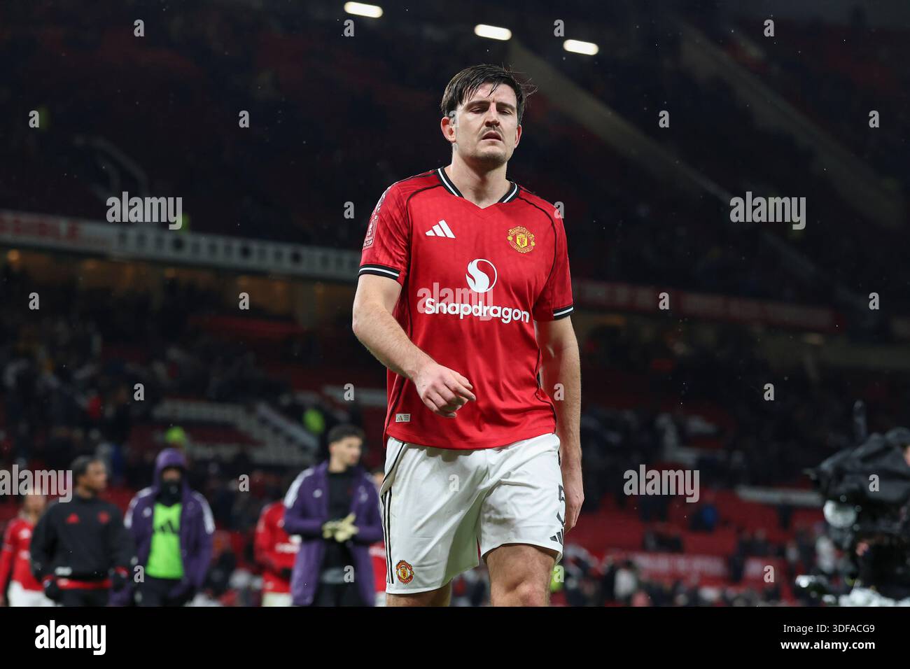 Manchester United defender Harry Maguire (5) dejected after the ...