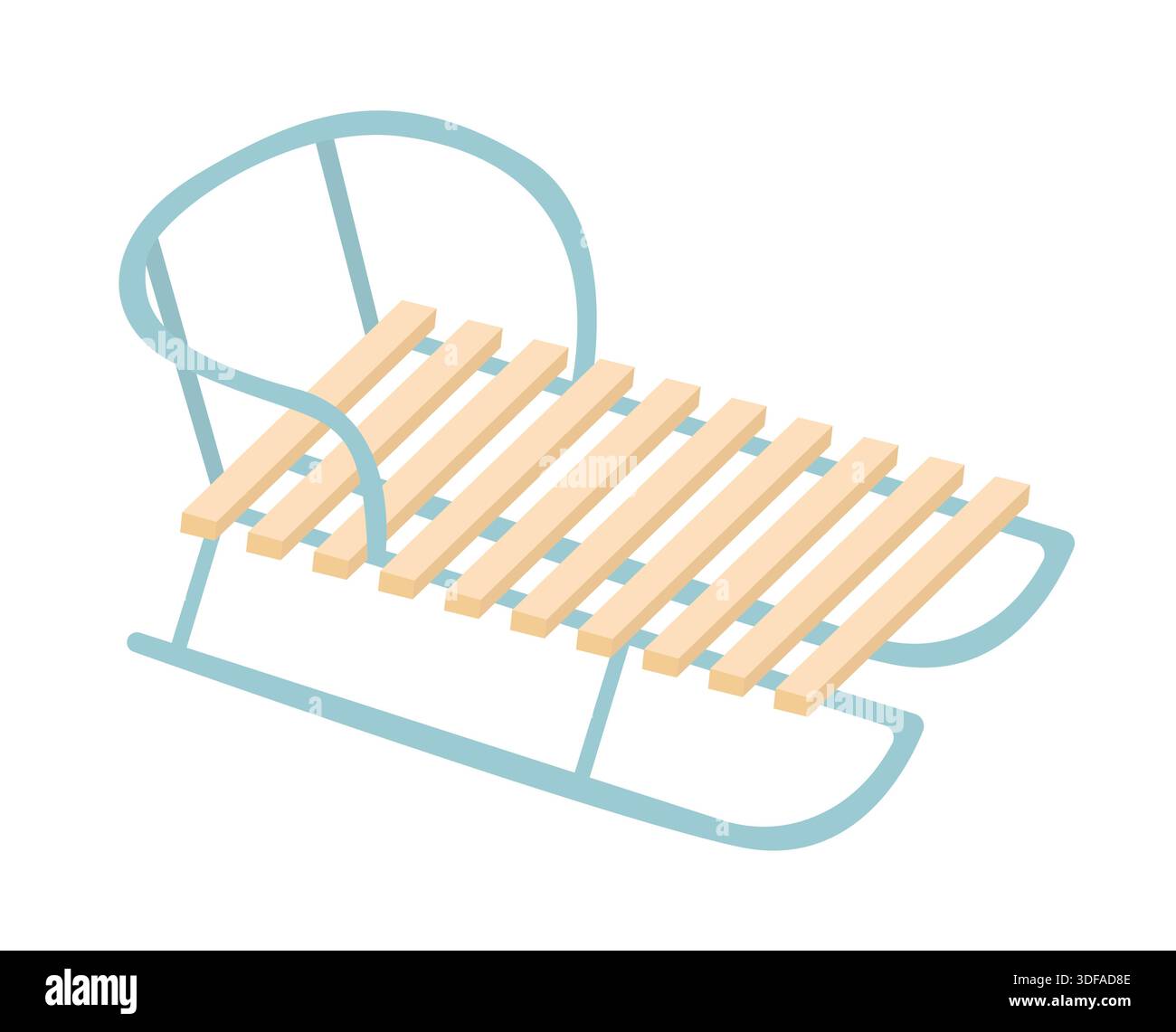 Winter illustration sledge Stock Vector Images - Alamy