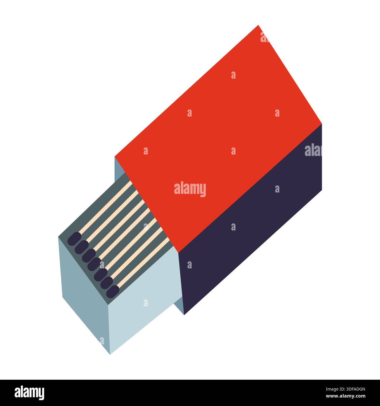 White matches flat icon Cut Out Stock Images & Pictures - Alamy