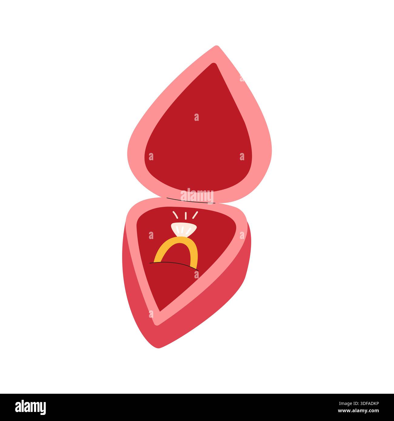 Engagement ring valentine Stock Vector Images - Alamy