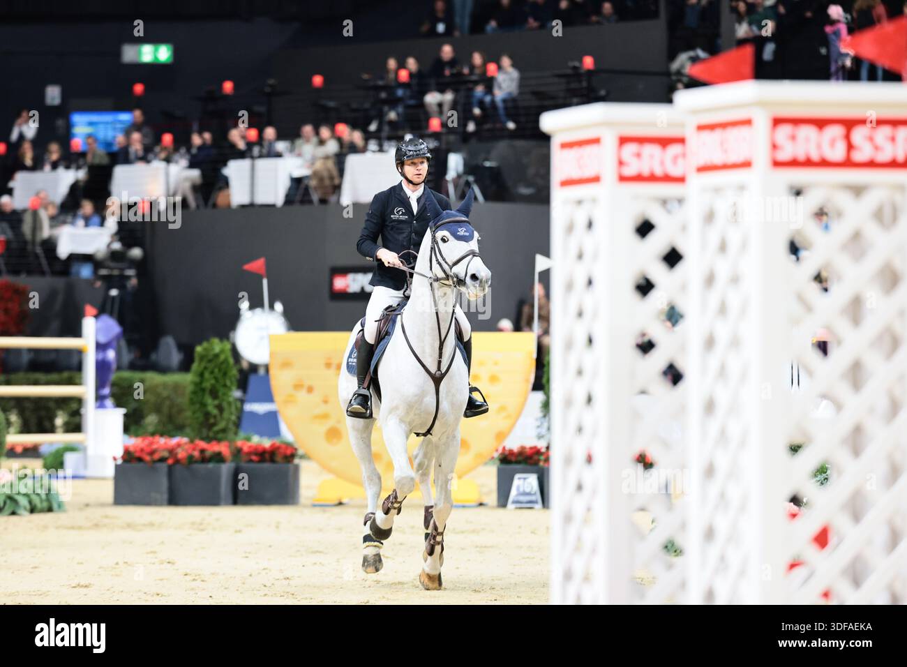 Jason Smith of Switzerland with Picobello van't Roosakker during the ...