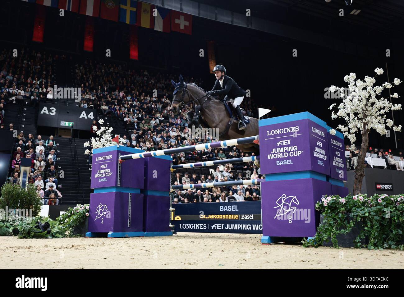 Marc Dilasser of France with Arioto du Gevres during the CSI5*, 1.60m ...