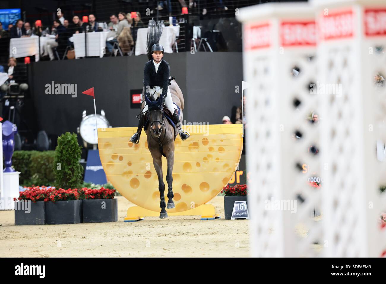 Marc Dilasser of France with Arioto du Gevres during the CSI5*, 1.60m ...