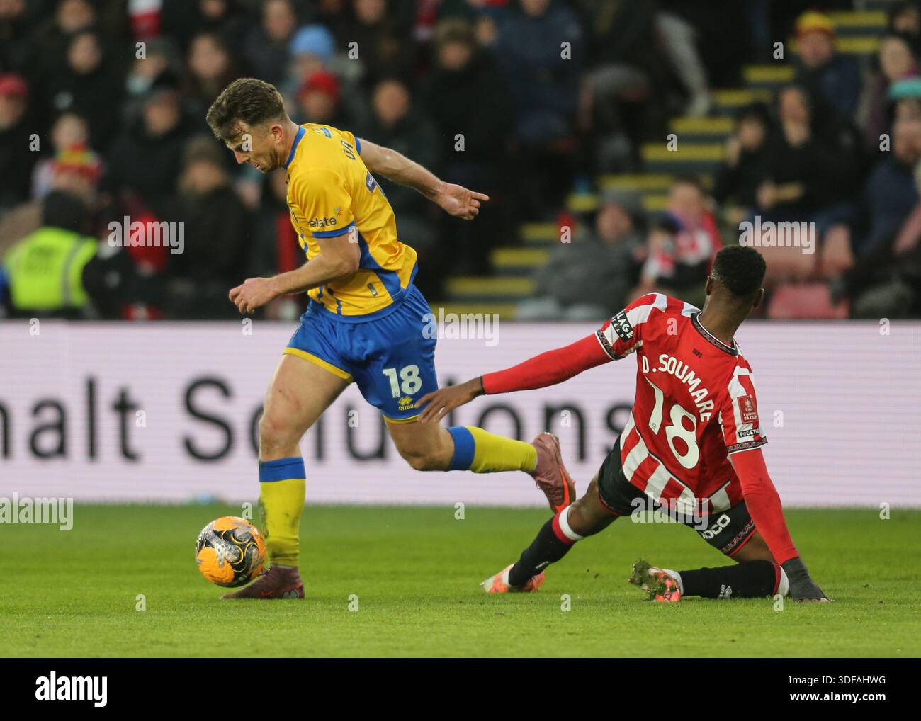 Rhys Oates of Mansfield Town in action during the Emirates FA Cup Third ...