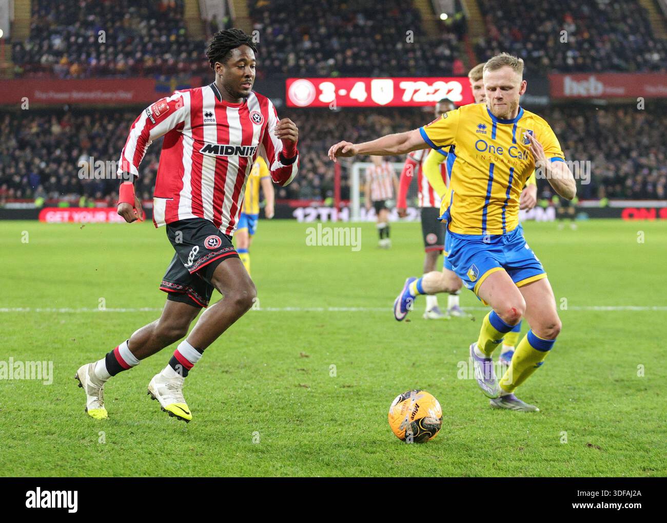Andre Brooks of Sheffield United in action during the Emirates FA Cup ...