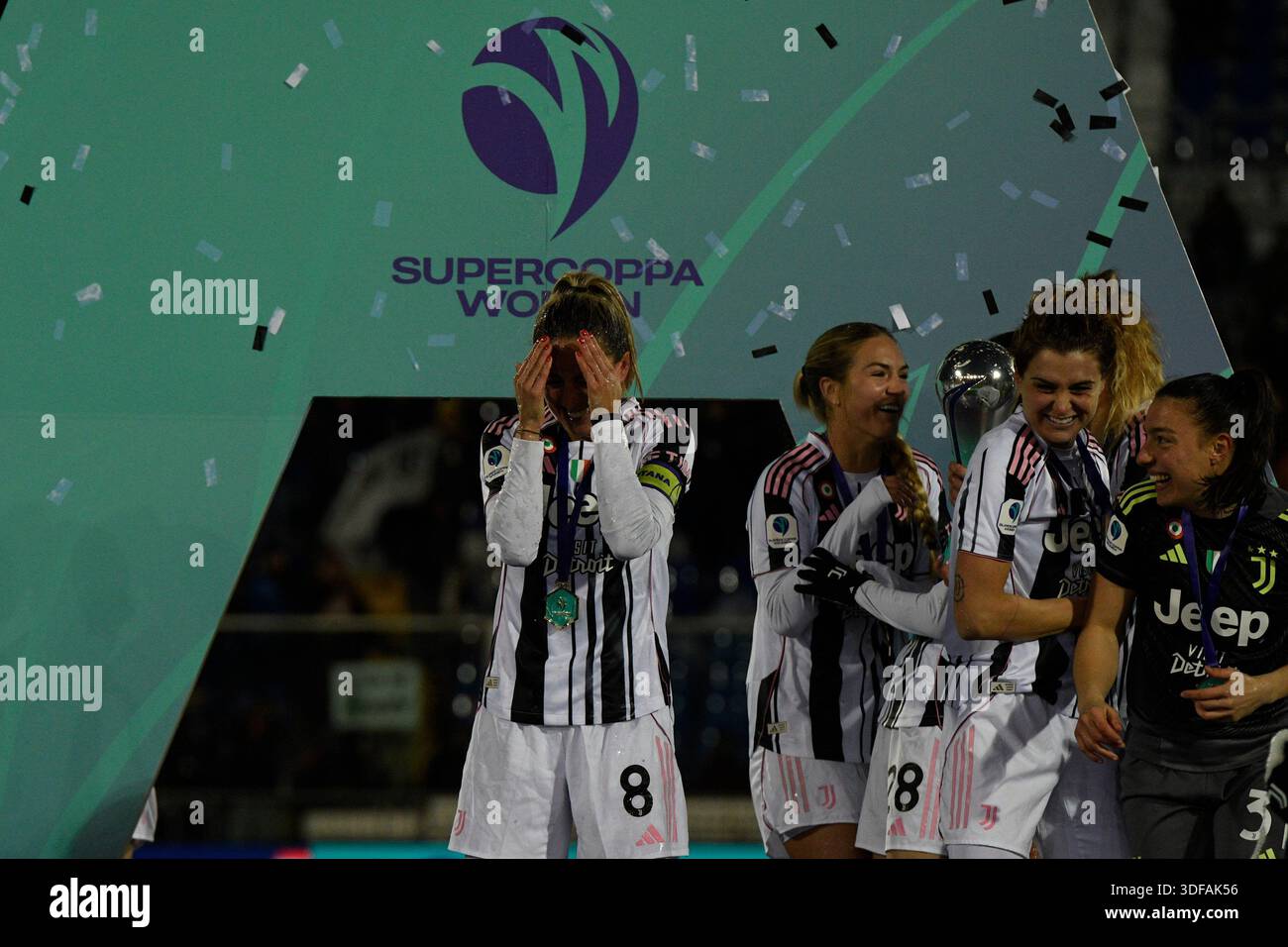 Juventus Women celebrate the Supercoppa Women's match between Juventus ...