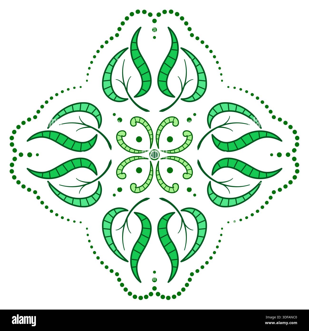 Frilly leaves Stock Vector Images - Alamy