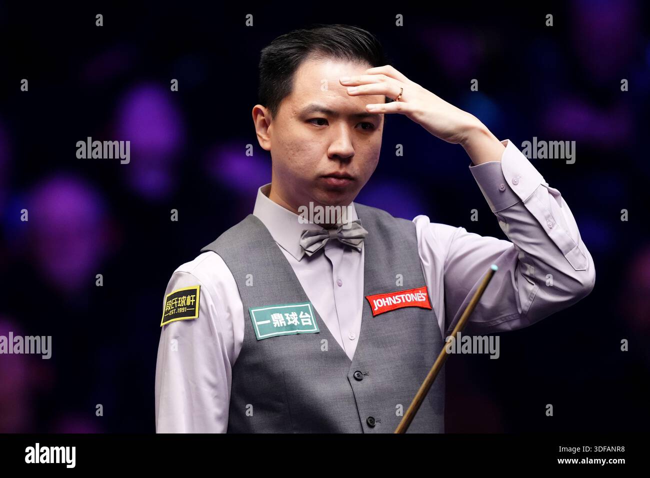 Xiao Guodong during their match against Mark Selby on day one of the ...
