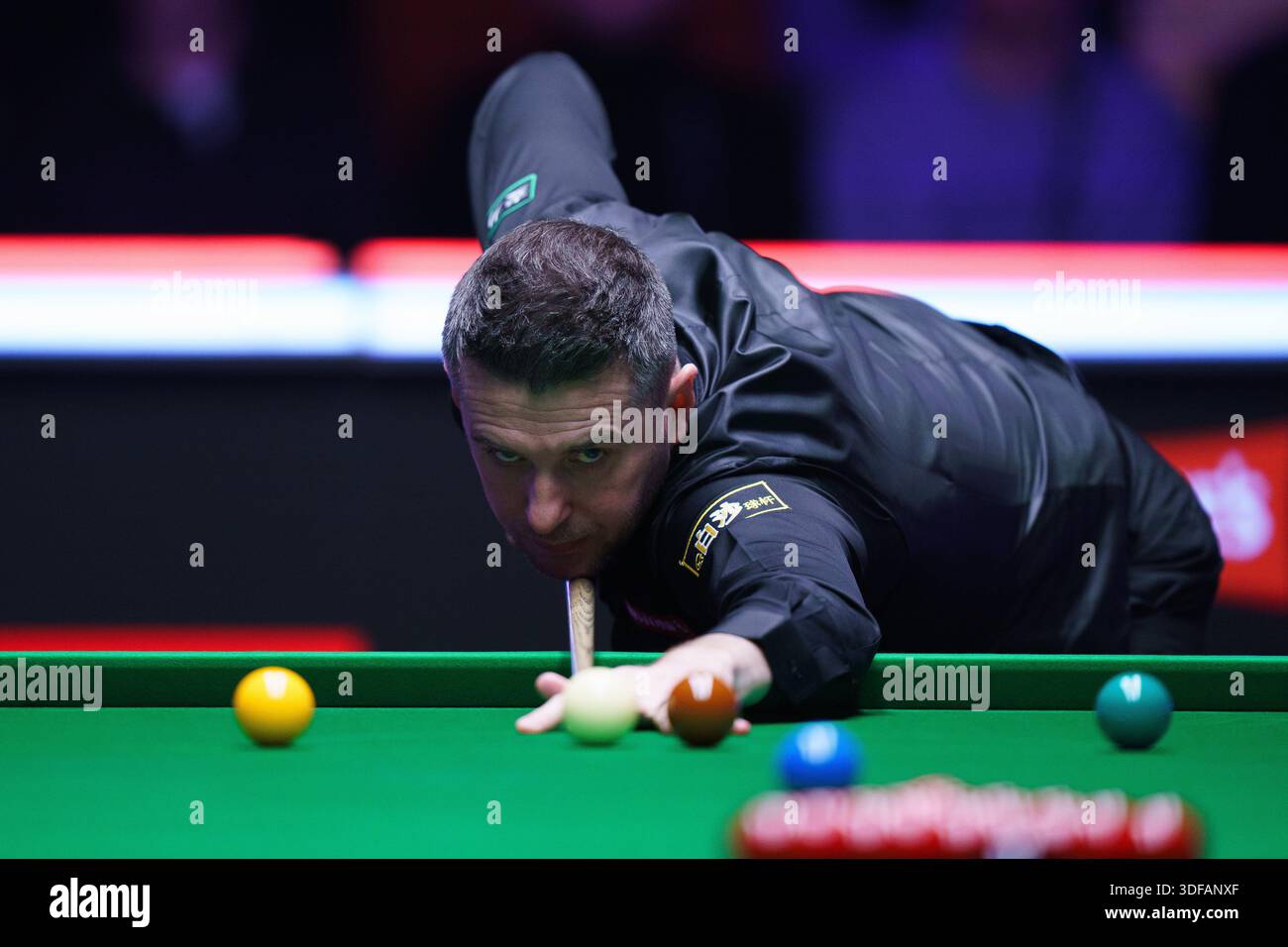 Mark Selby during the round one match between Xiao Guodong and Mark ...