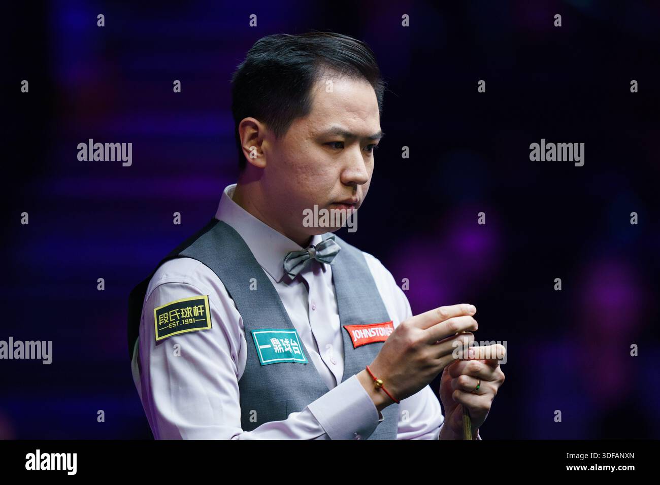 Xiao Guodong during the round one match between Xiao Guodong and Mark ...
