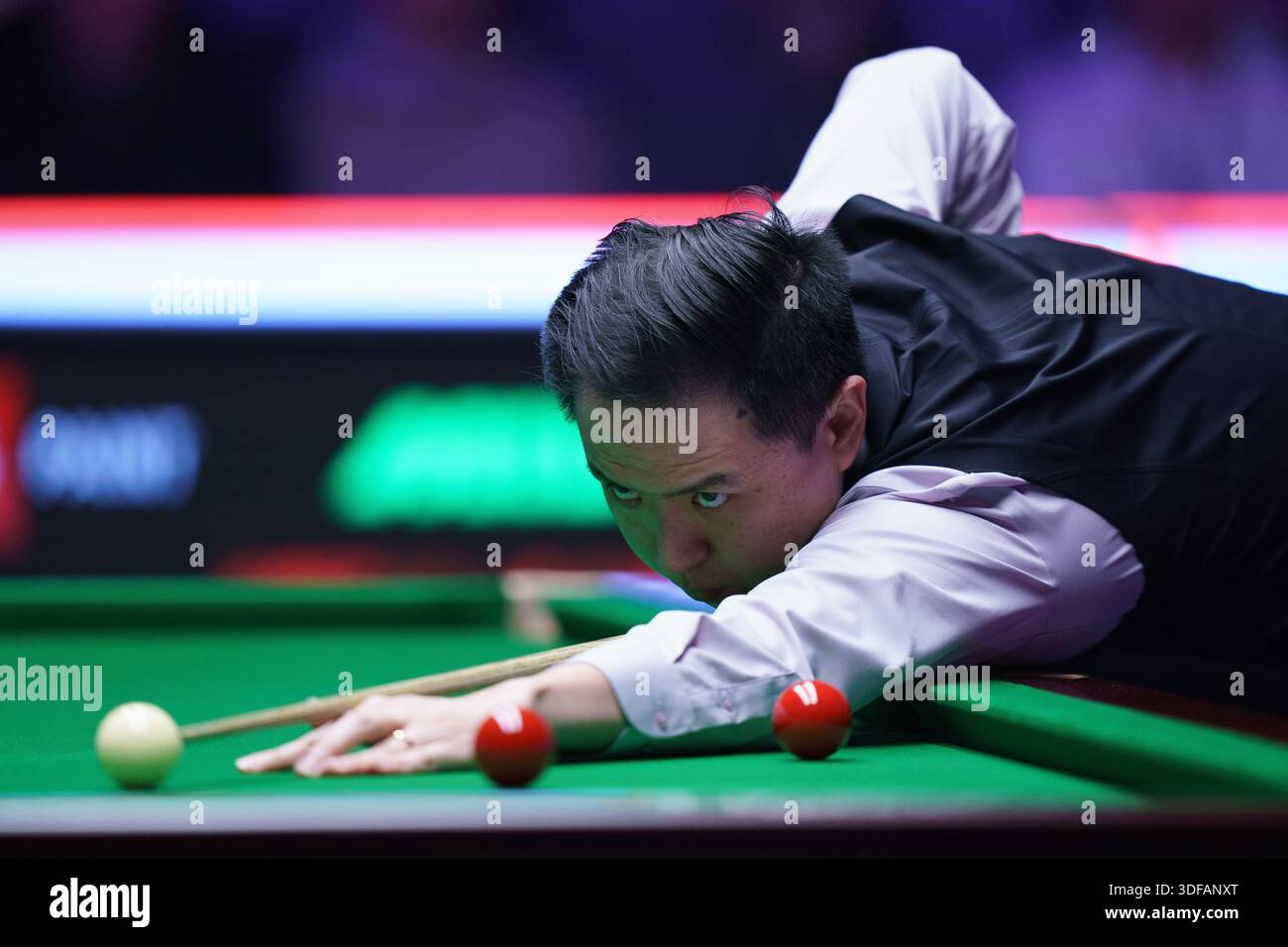 Xiao Guodong during the round one match between Xiao Guodong and Mark ...