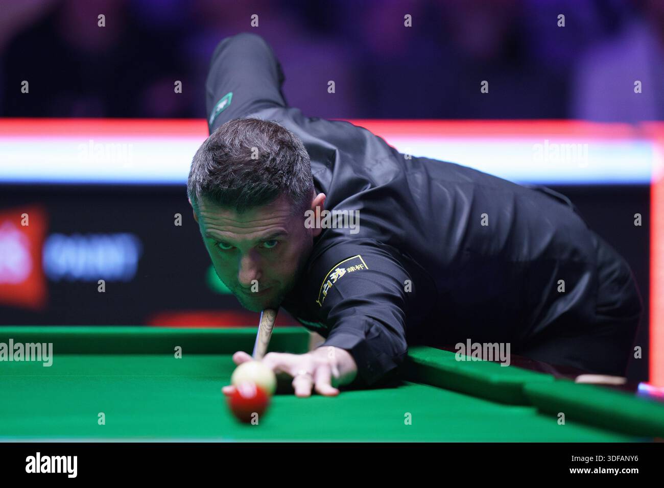 Mark Selby during the round one match between Xiao Guodong and Mark ...