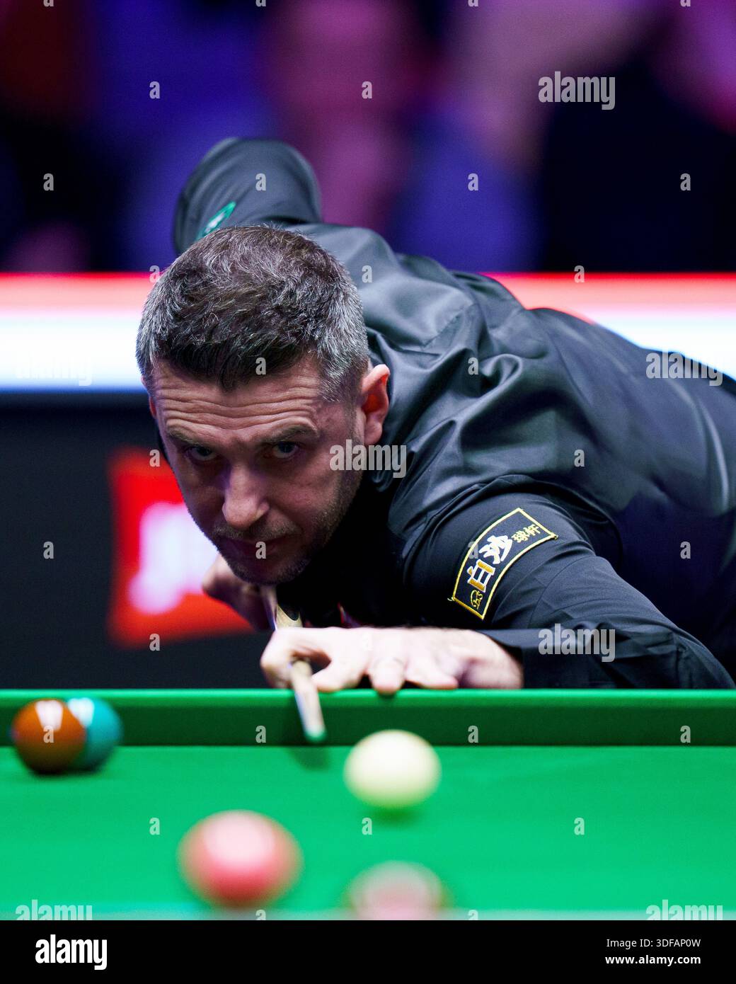 Mark Selby during the round one match between Xiao Guodong and Mark ...
