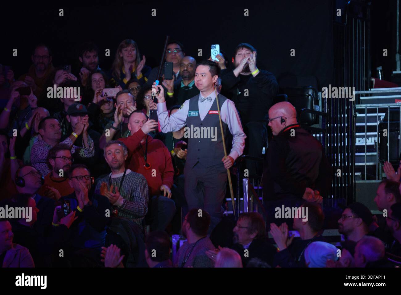 Xiao Guodong's walk on during the round one match between Xiao Guodong ...