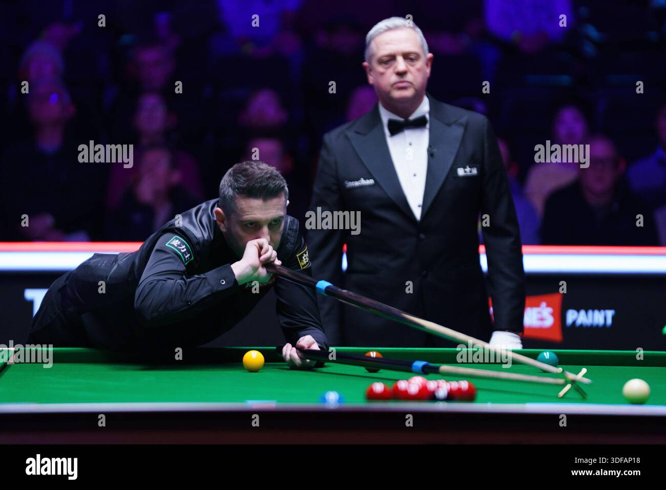 Mark Selby during the round one match between Xiao Guodong and Mark ...