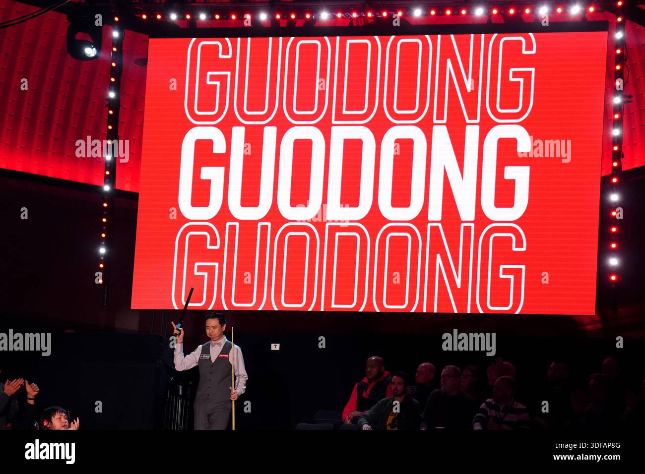 Xiao Guodong ahead of their match against Mark Selby on day one of the ...