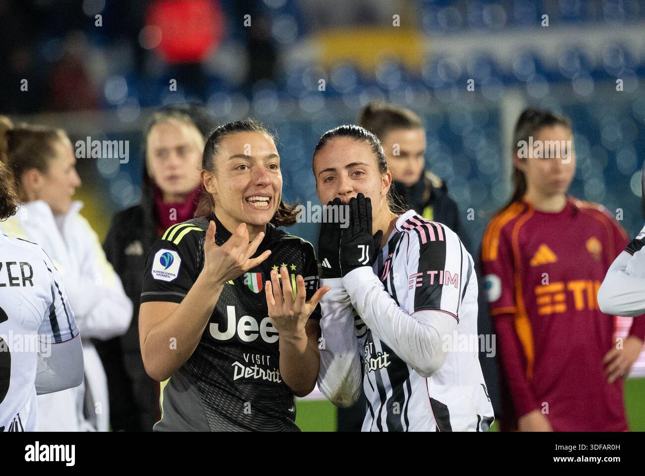 Juventus Women celebrate the Supercoppa Women's match between Juventus ...