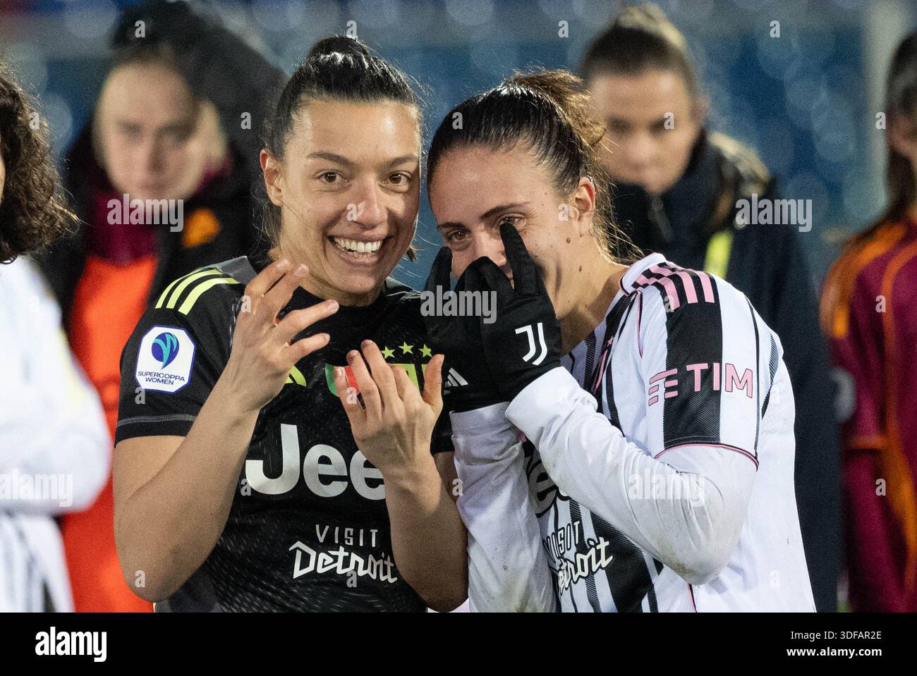 Juventus Women celebrate the Supercoppa Women's match between Juventus ...