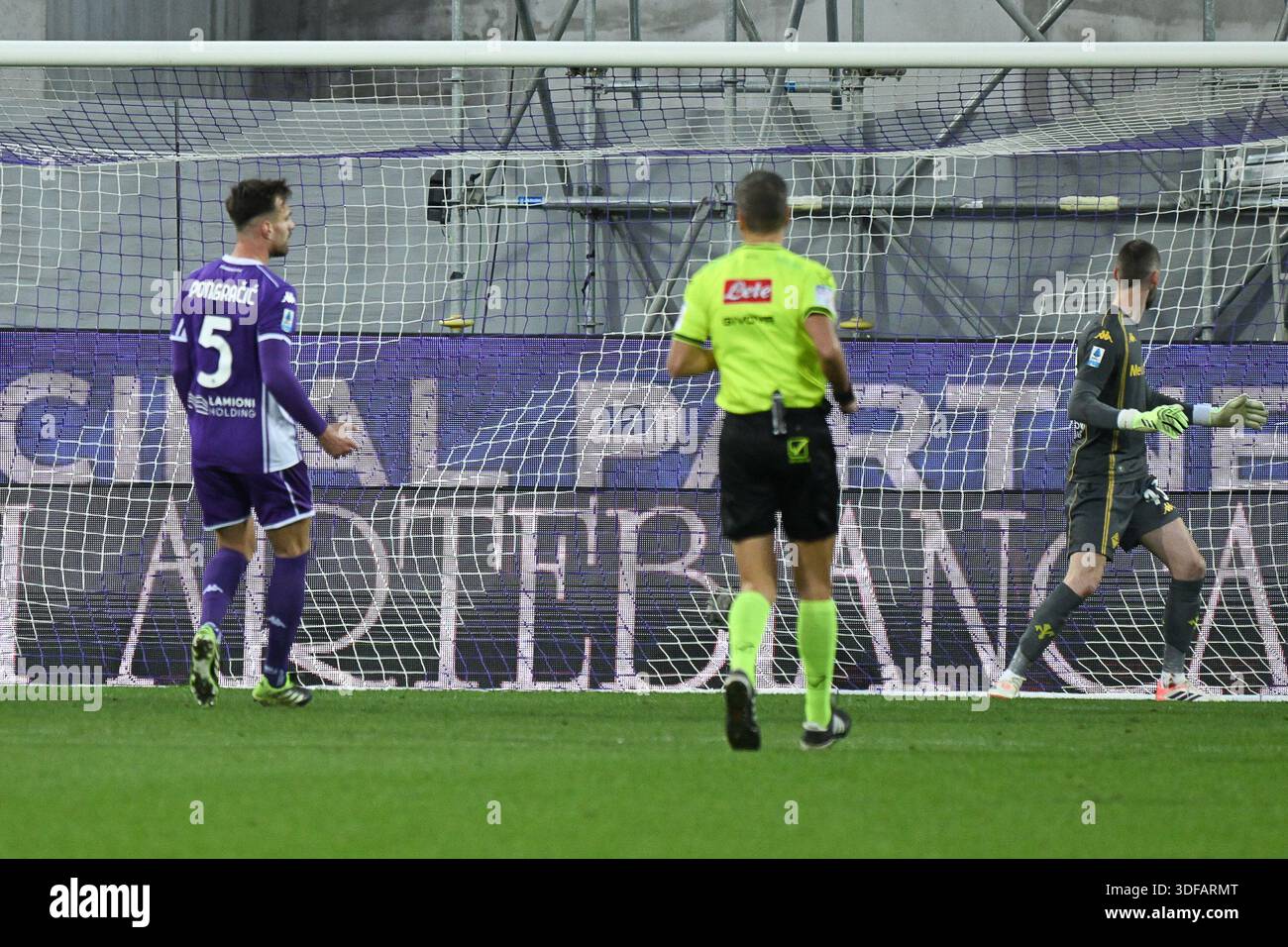 Artemio Franchi Stadium, Florence, Italy - Christopher Nkunku of AC ...