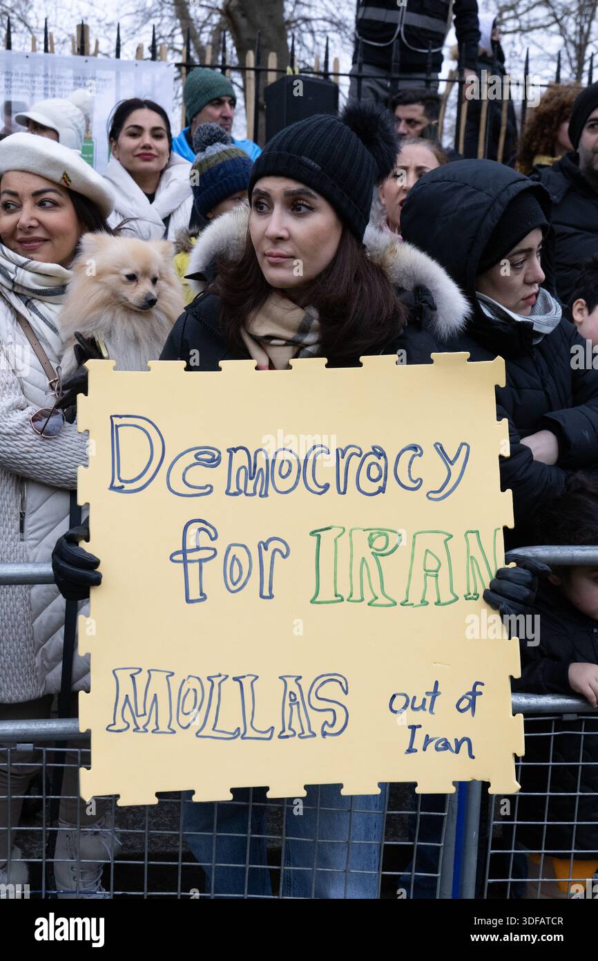 As protests continue across Iran thiusands gather outside the Iranian ...
