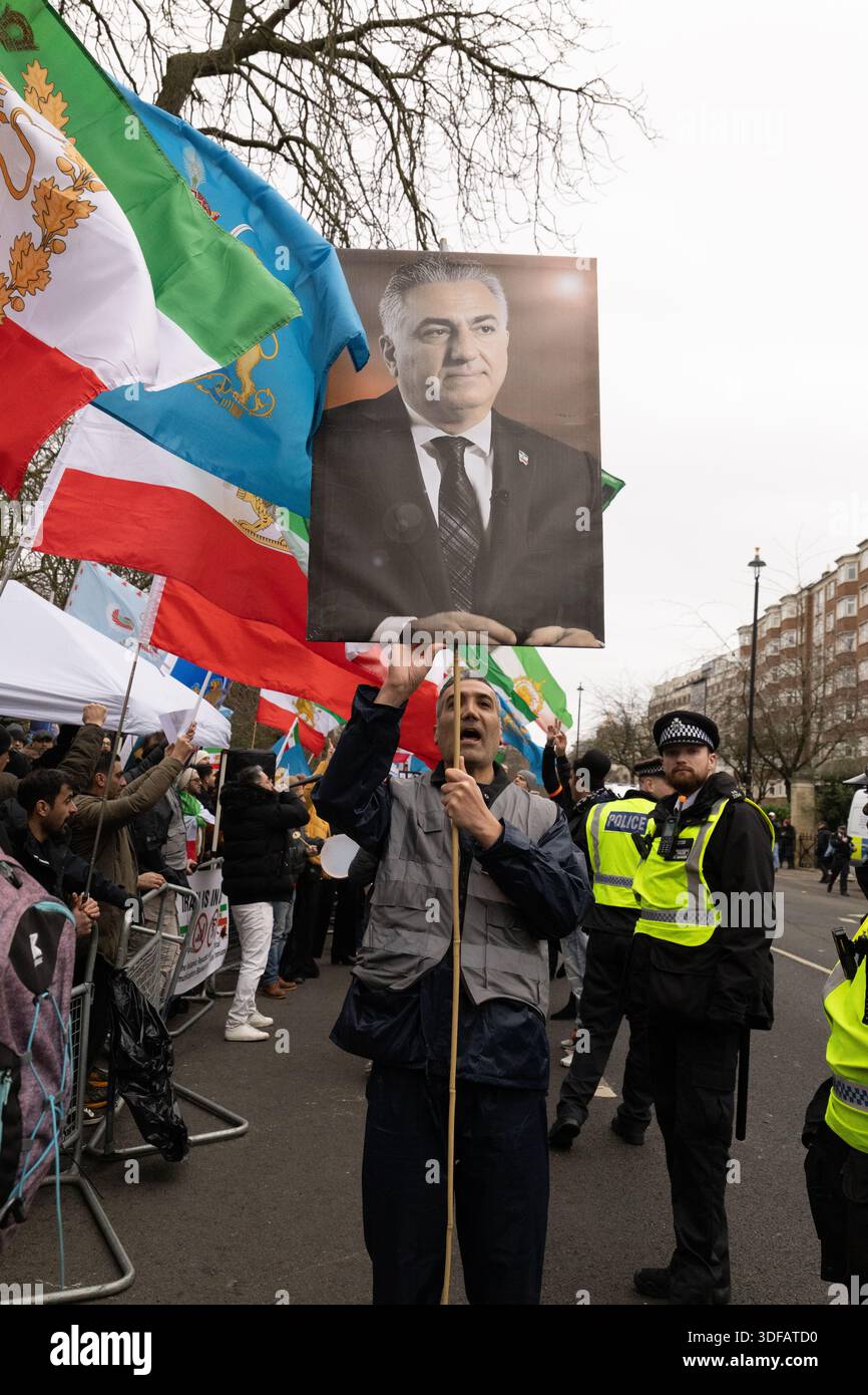 As protests continue across Iran thiusands gather outside the Iranian ...