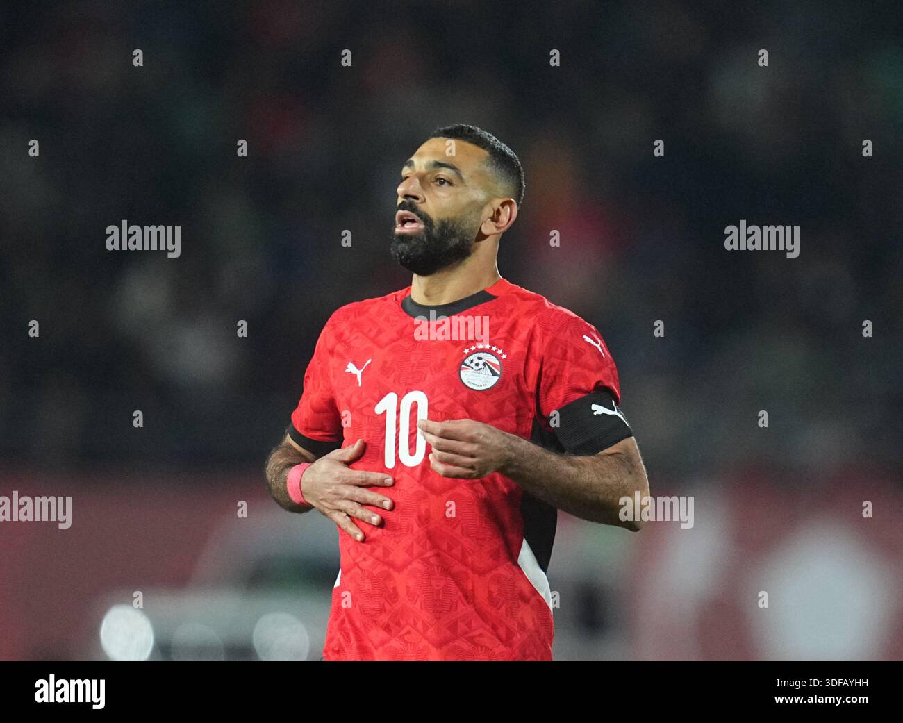 January 10 2026: Mohamed Salah Mahrous Ghaly of Egypt looks on during a ...