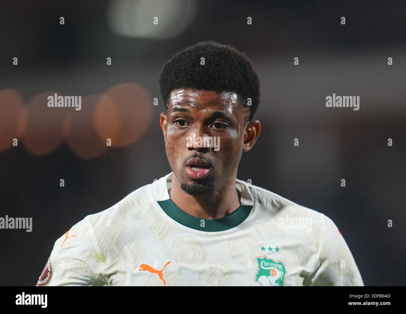 January 10 2026: Amad Diallo of Ivory Coast looks on during a 2025 ...