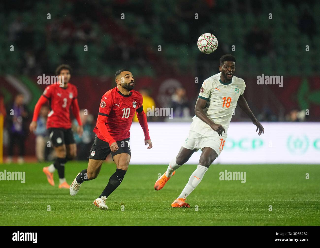 January 10 2026: Mohamed Salah Mahrous Ghaly of Egypt controls the ball ...