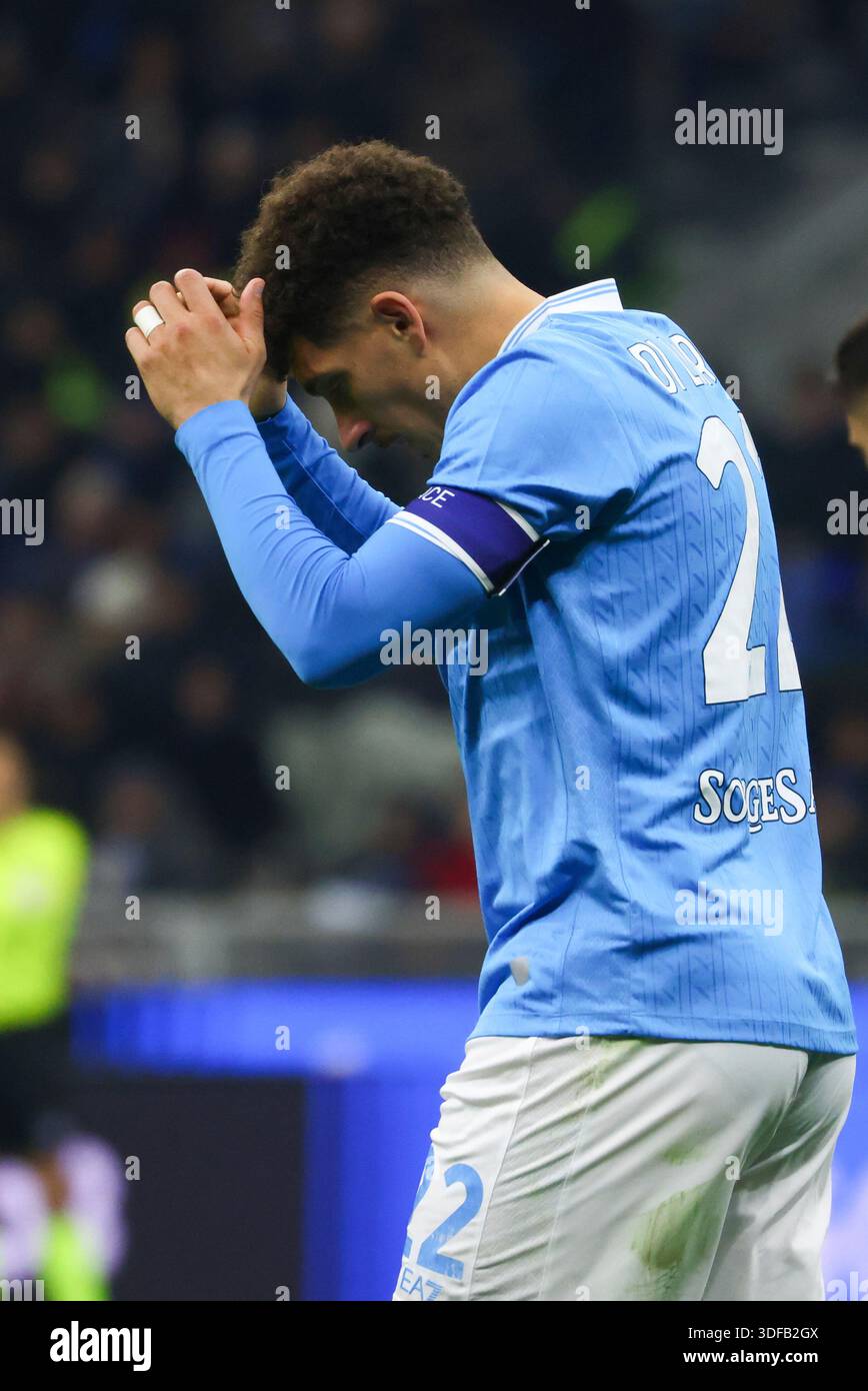 Milano, Italy, January 11 2026. Giovanni Di Lorenzo in action during ...