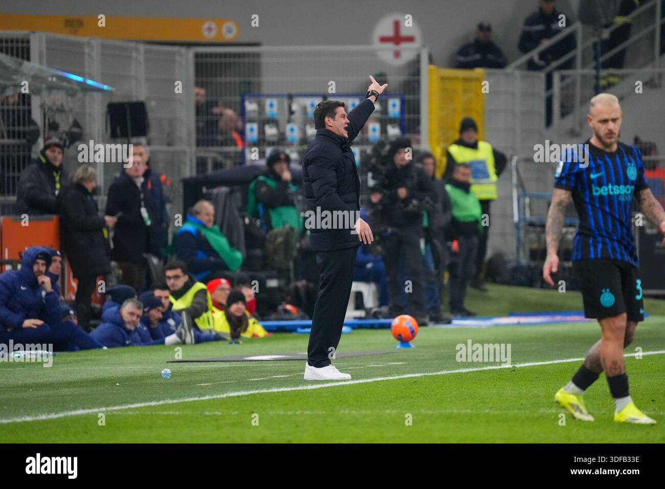 Milan, Italy. 11/01/2026. Cristian Chivu head coach of FC Inter, during ...