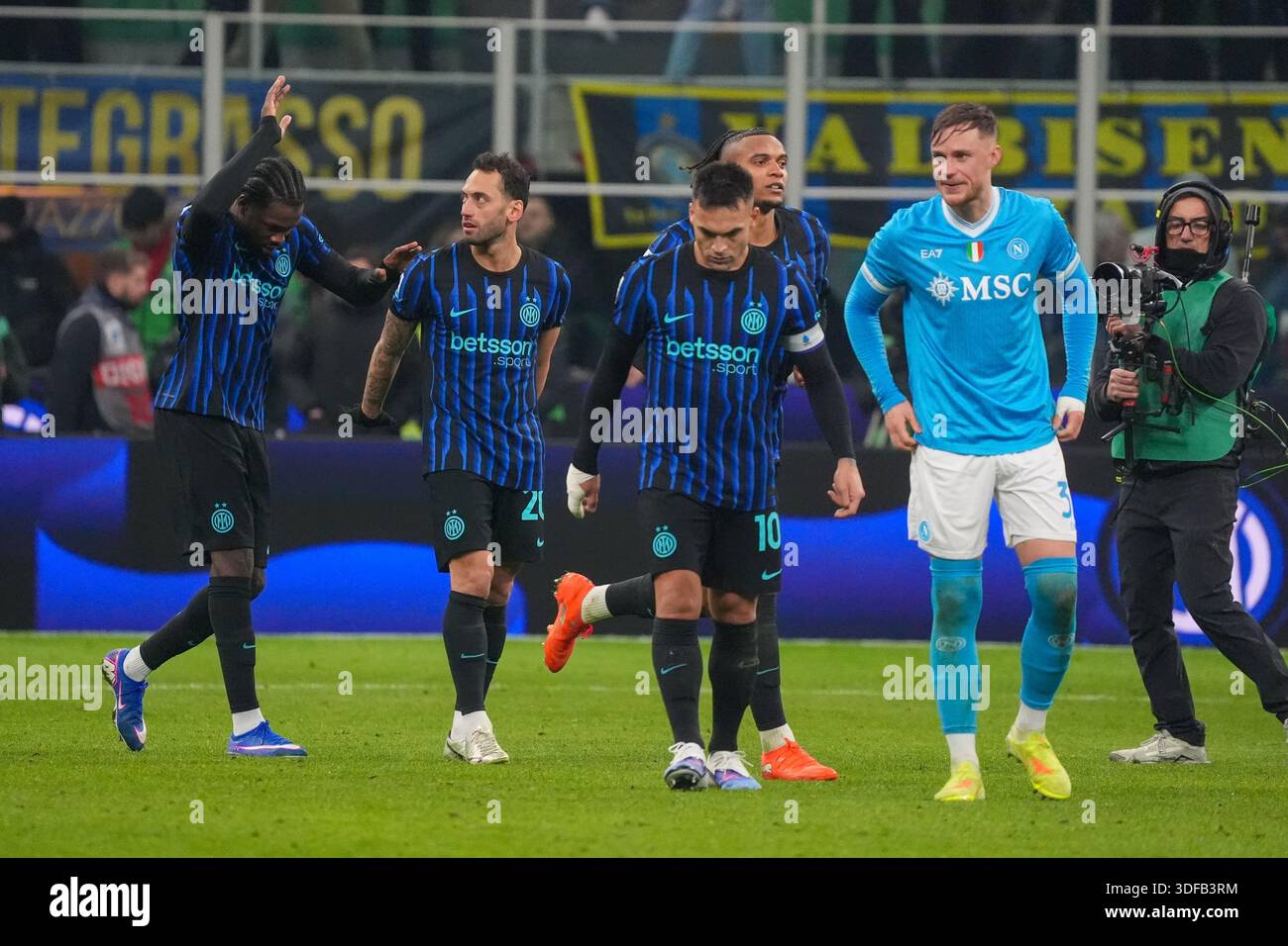 Hakan Calhanoglu goal celebrate during the Italian championship Serie A ...