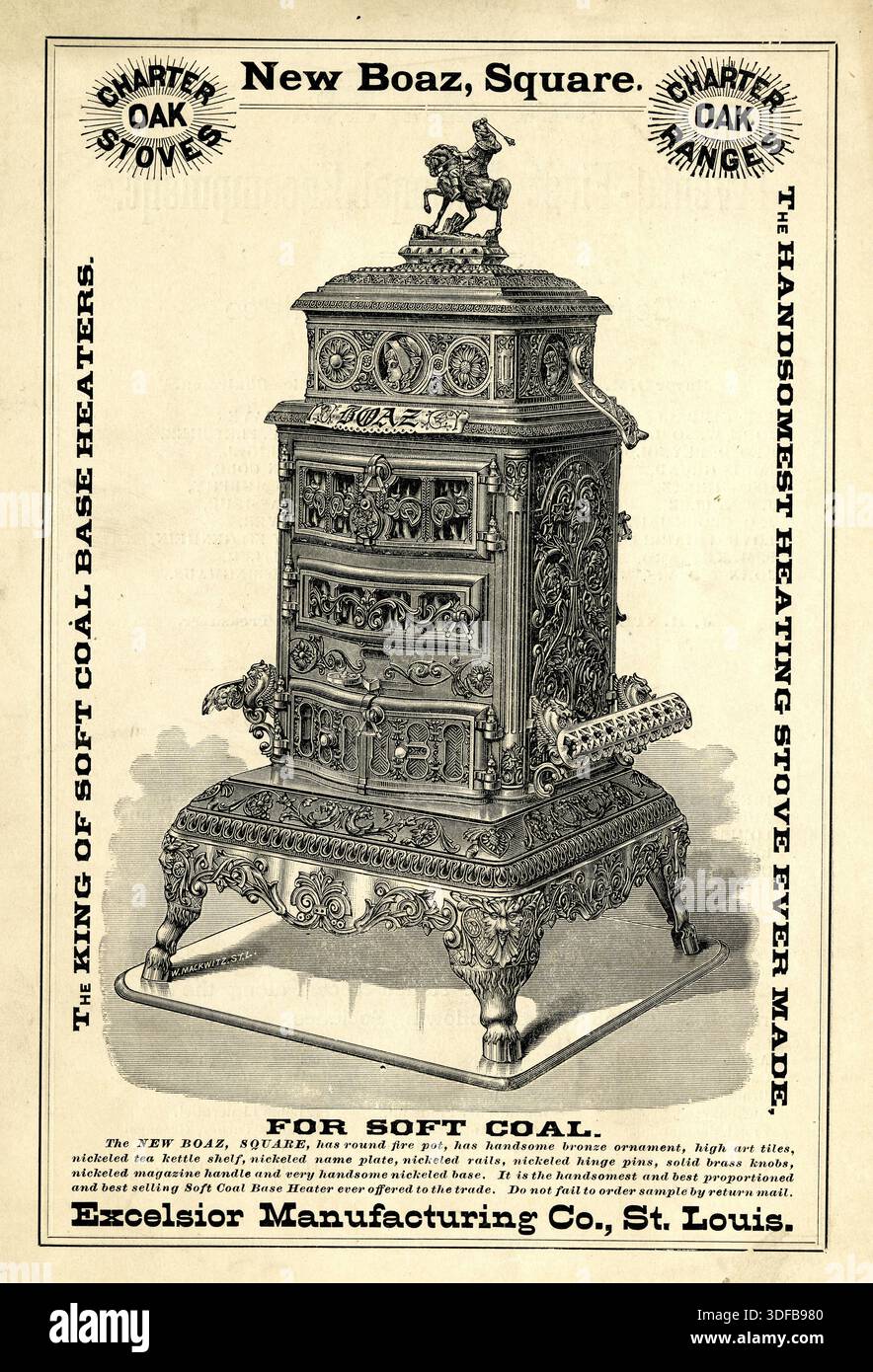 Circular of Excelsior Manufacturing Co., St. Louis, advertising the ...