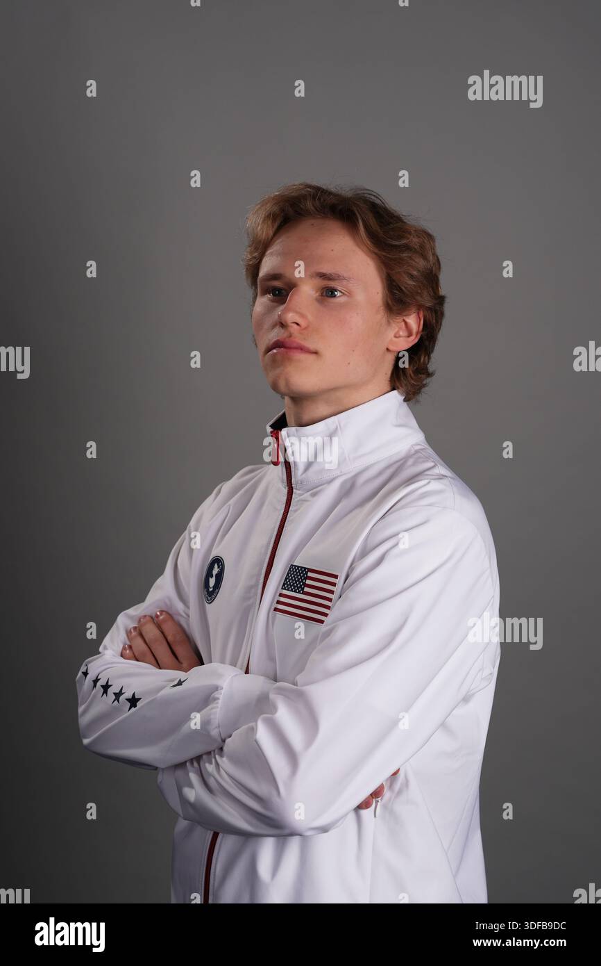 Ilia Malinin poses for a picture at the U.S. Figure Skating ...