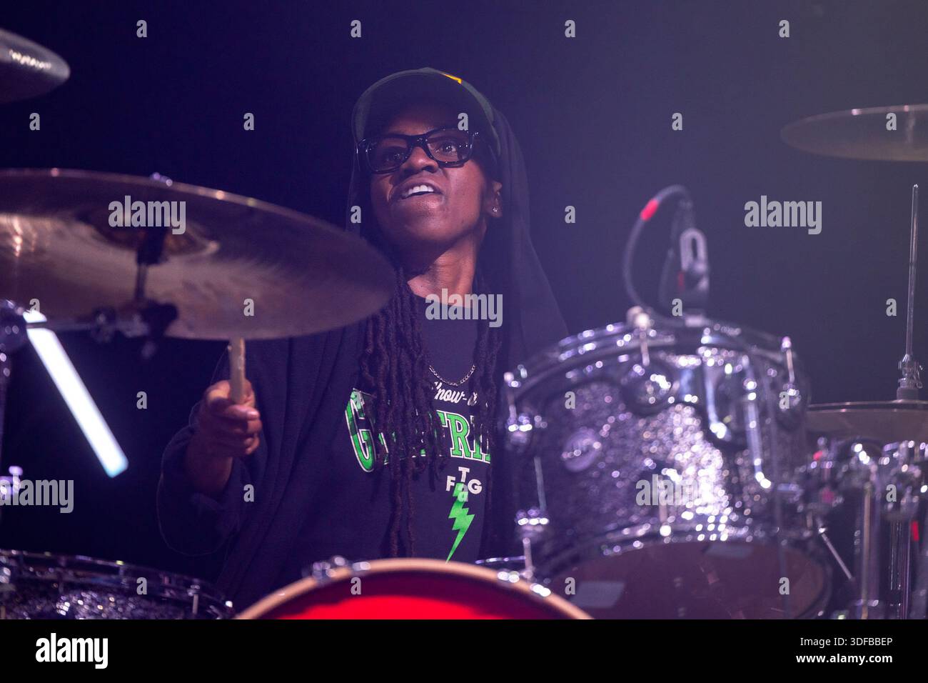 Drummer Patty Ann Miller during The Frezing Man Festival: Joey's Song ...