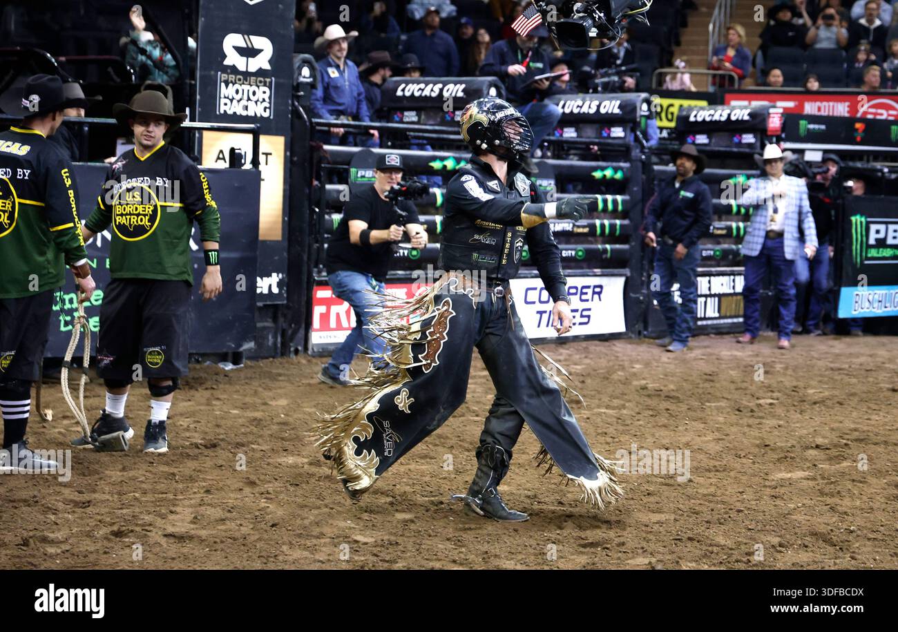Sage Steele Kimzey clebrates during PBR Monster Energy Buck Off at ...