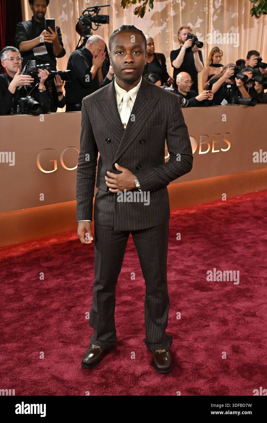 Beverly Hills, USA. 11th Jan, 2026. Miles Canton arriving at the 83rd ...