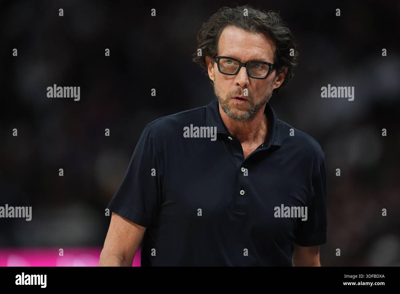 Atlanta Hawks head coach Quin Snyder in the first half of an NBA ...