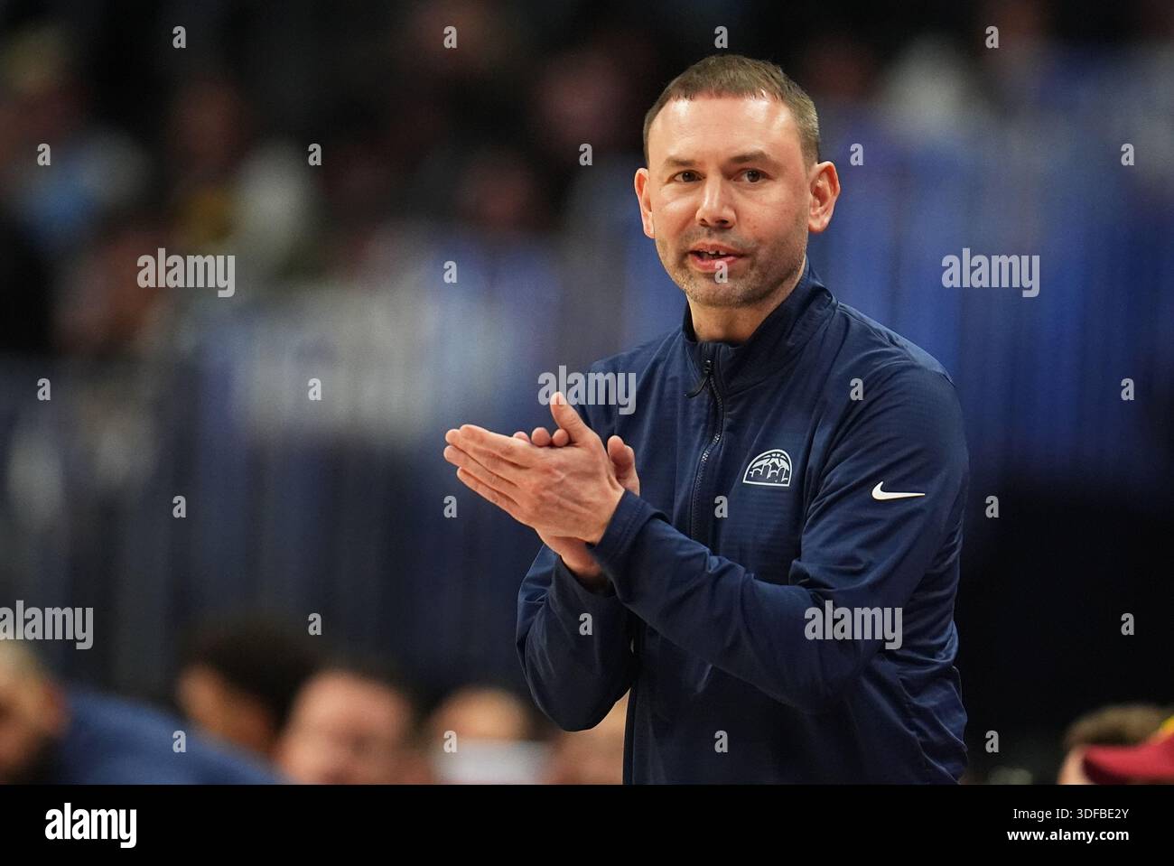 Denver Nuggets head coach David Adelman in the second half of an NBA ...