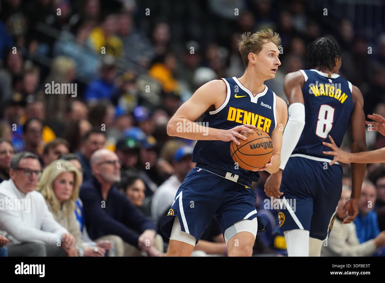 Denver Nuggets forward Hunter Tyson (5) in the first half of an NBA ...