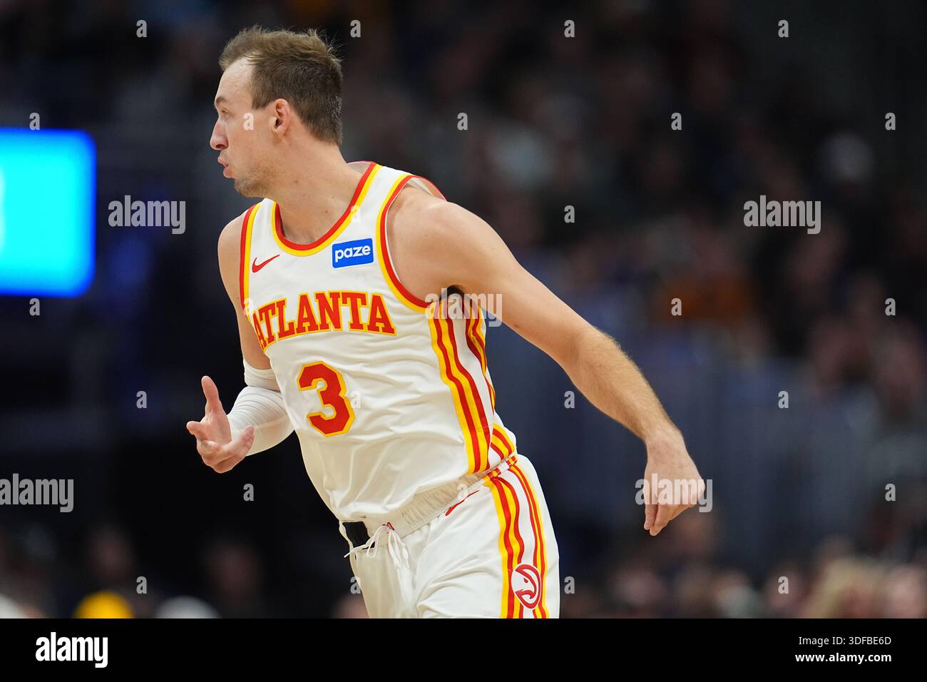 Atlanta Hawks guard Luke Kennard (3) in the second half of an NBA ...