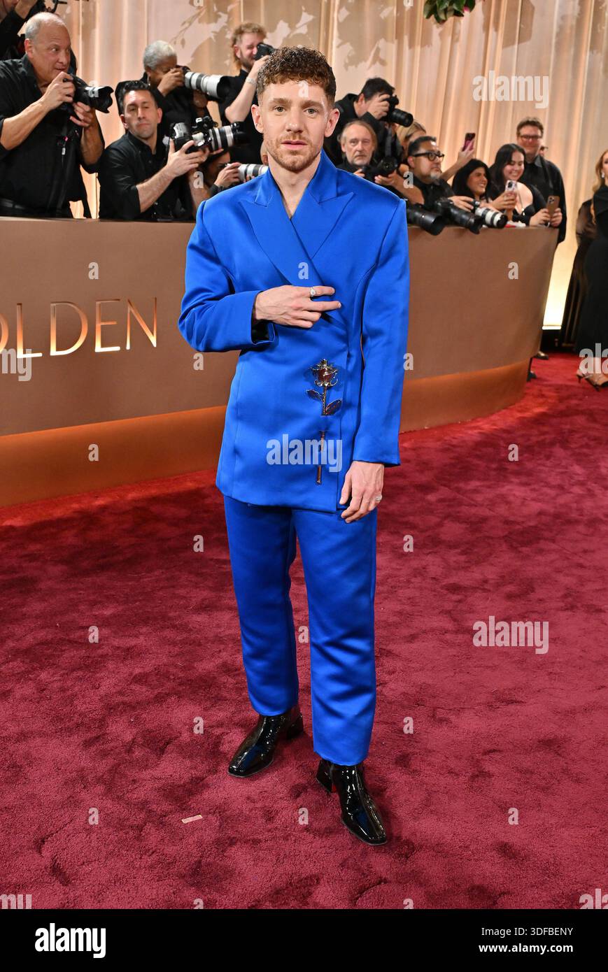 Chris Perfetti arriving at the 83rd Annual Golden Globes held at the ...