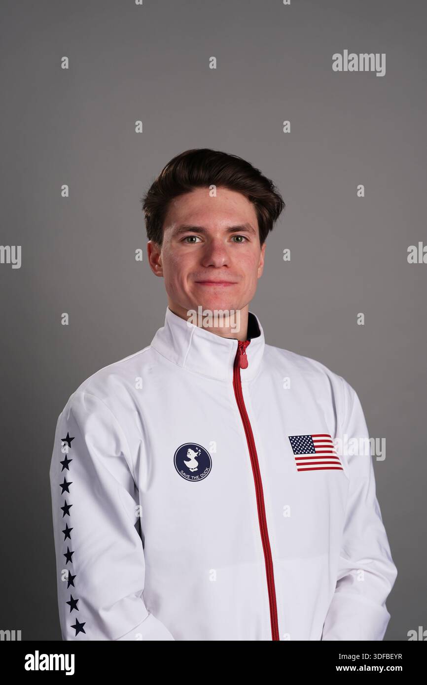 Maxim Naumov poses for a picture at the U.S. Figure Skating ...