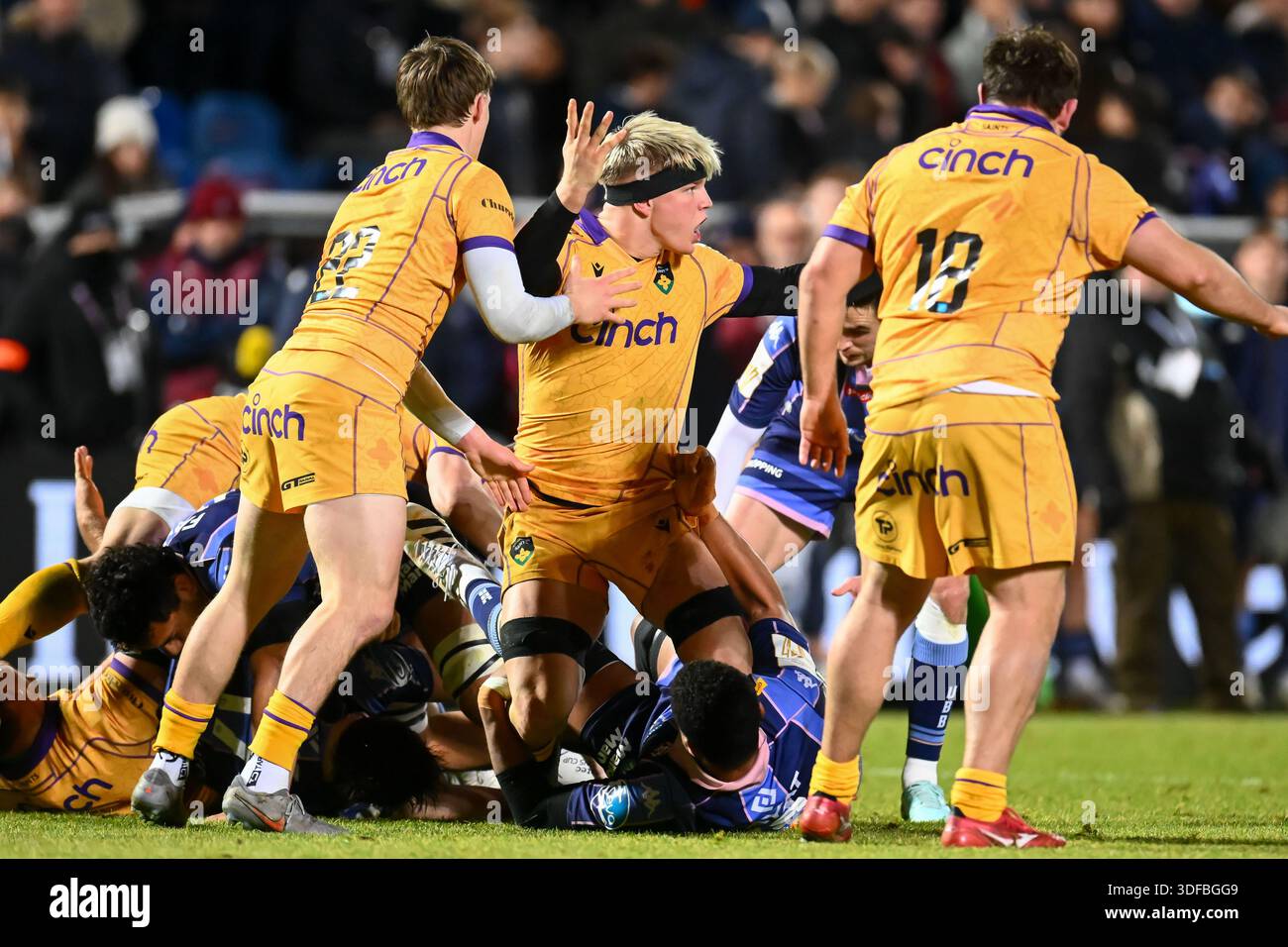 Henry Pollock of Northampton during the Investec Champions Cup match ...