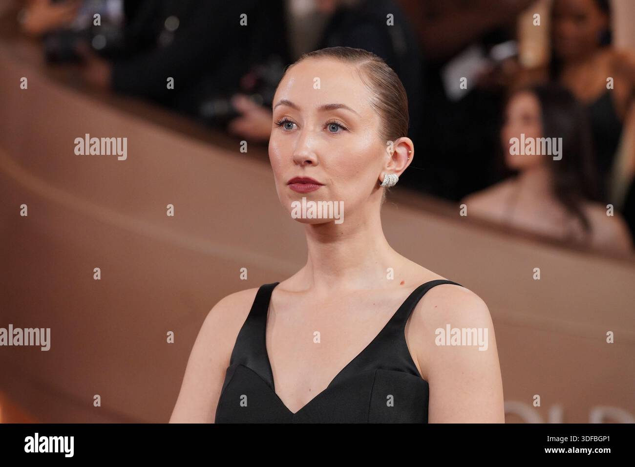Erin Doherty arrives at the 83rd Golden Globes on Sunday, Jan. 11, 2026 ...