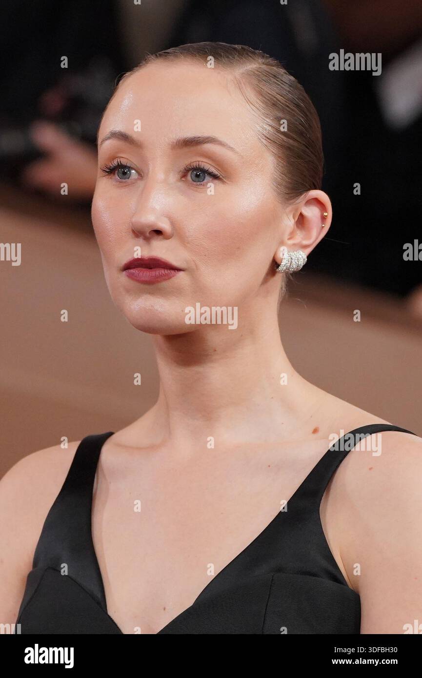 Erin Doherty arrives at the 83rd Golden Globes on Sunday, Jan. 11, 2026 ...