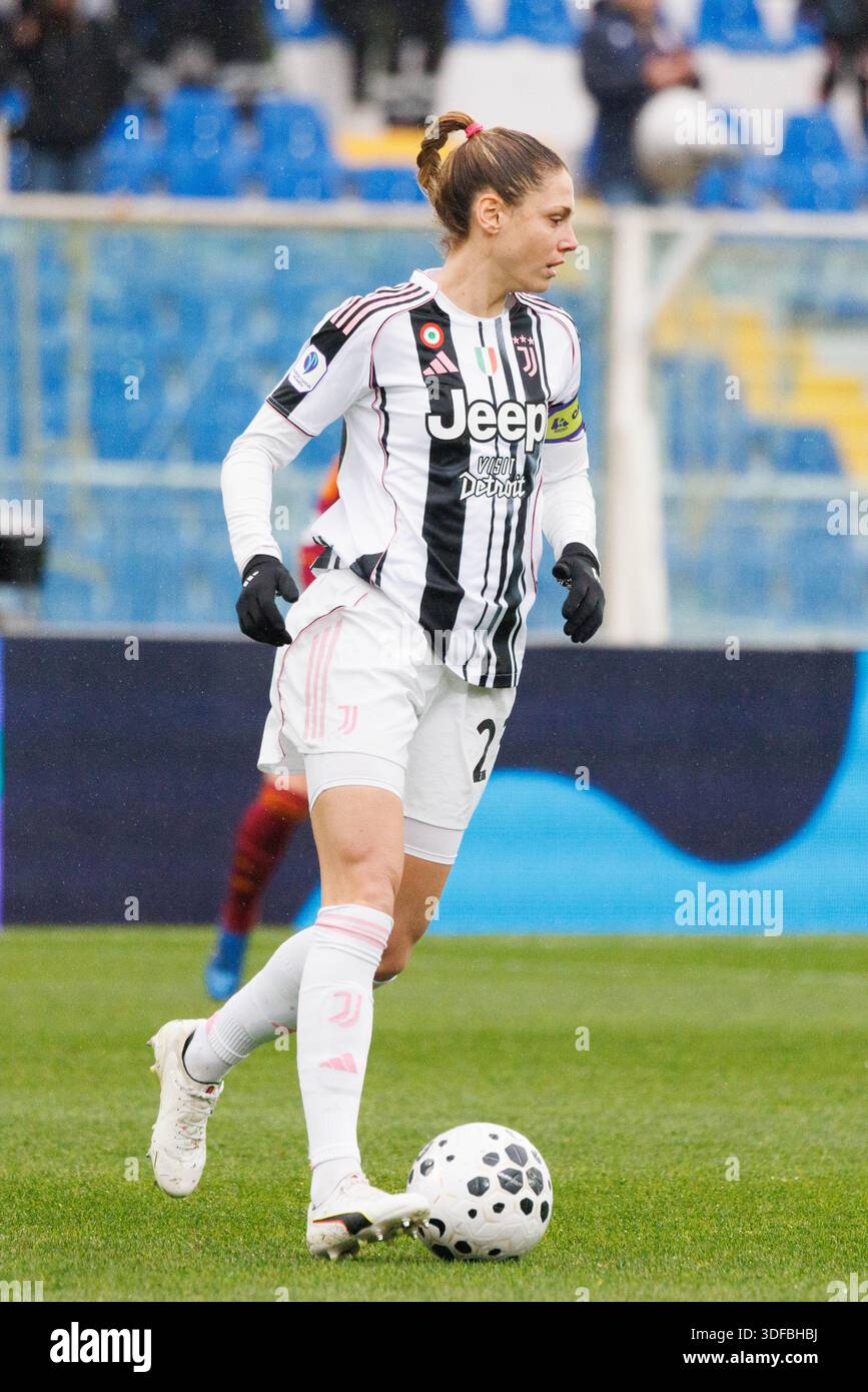 Cecilia Salvai Of Juventus Women Plays The Ball During The Italian