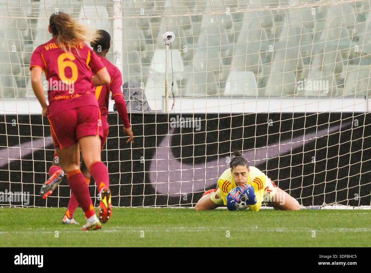 Rachele Baldi of AS Roma saves the ball during the Italian Women Super ...
