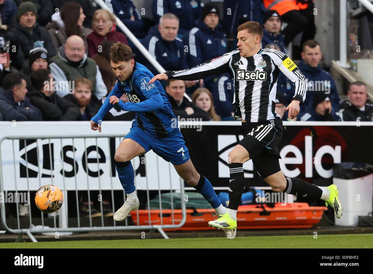 Bournemouth's David Brooks in action with Newcastle United's Harvey ...